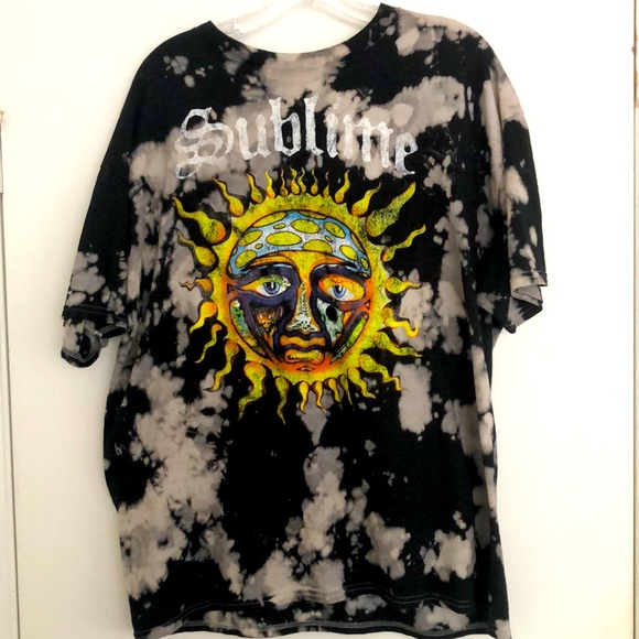 Sublime | Shirts | Rock Group Sublime Black Gray Xl Tiedyed Tee Shirt ...